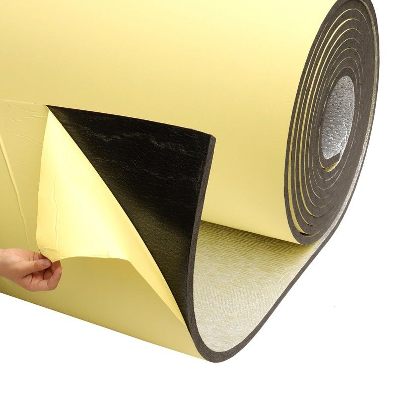 Adhesive One Side Foam With Foil Insulation Rolls Customised Matt Grey ...